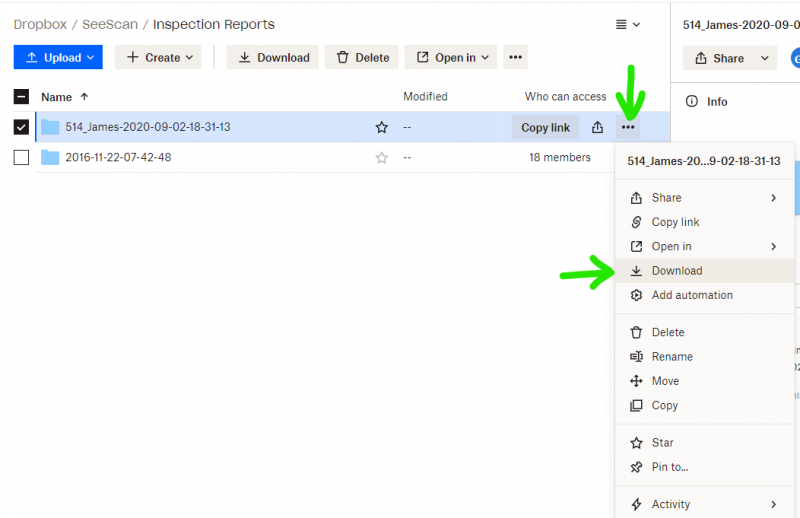 HQx Live Inspection Reports on Cloud Storage | SeeSnake